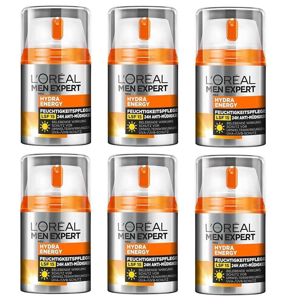 L'Oréal Men Expert Face Care with SPF 15, Moisturising Cream with Sun ...