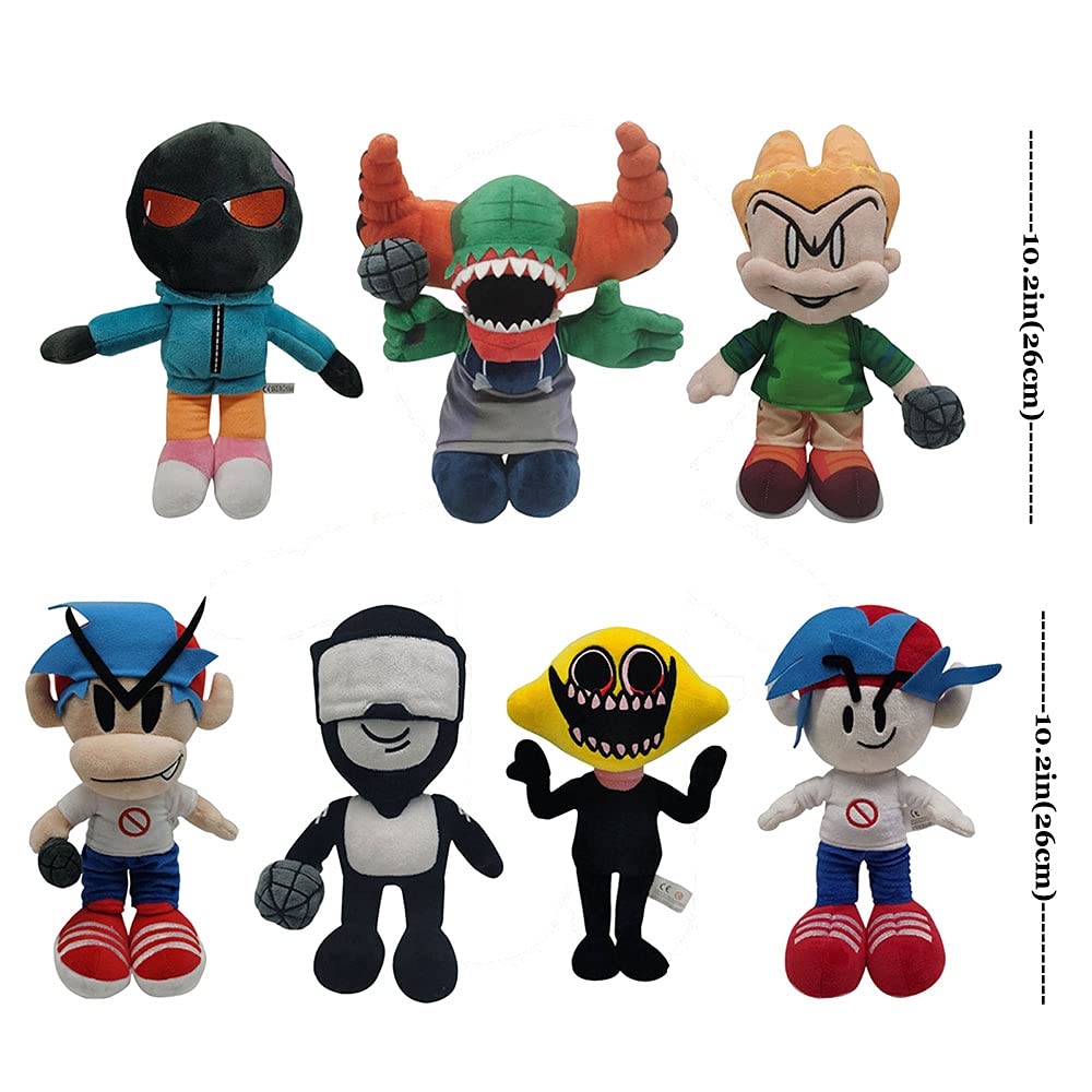 10.2in(26cm) Friday Night Funkin Tankman Plush, Friday Night Funkin ...