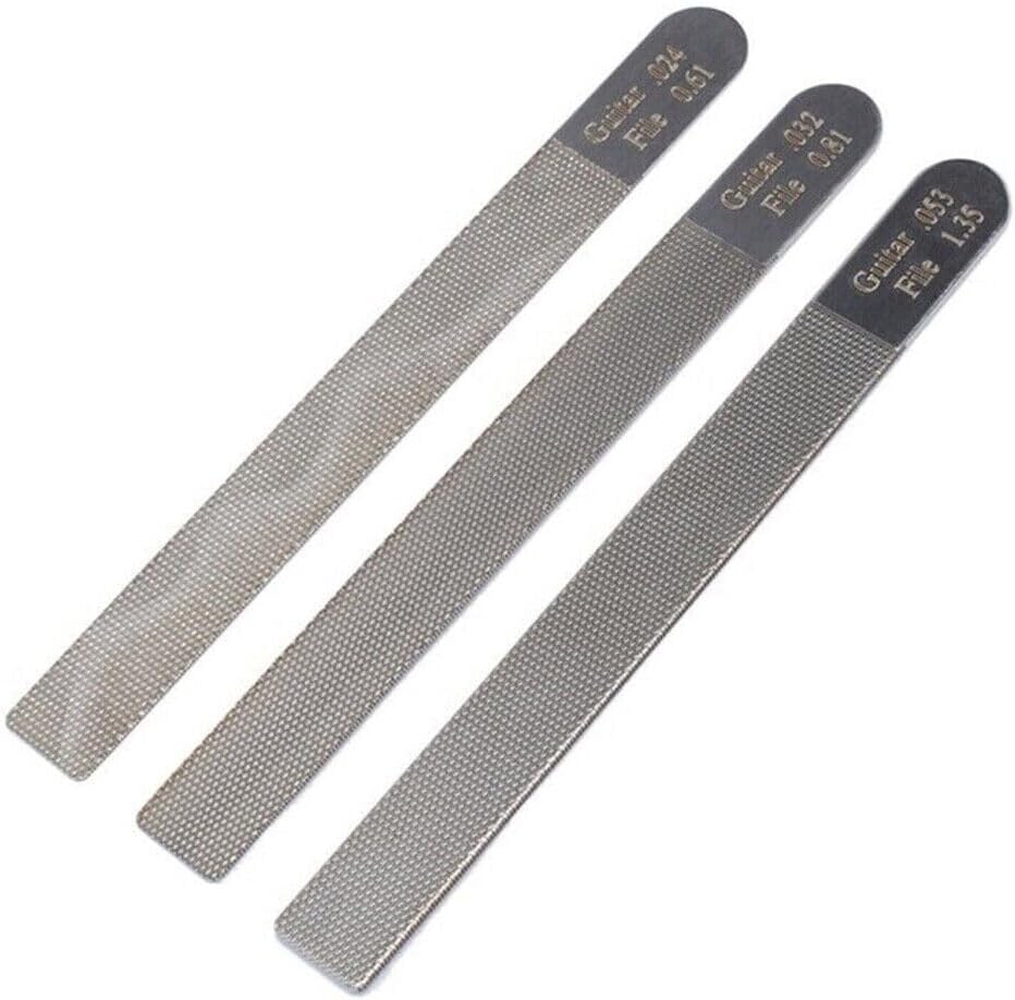3pcs Guitar Nut Files Fret Crowning Slot Filing Luthier Repairing Tool ...