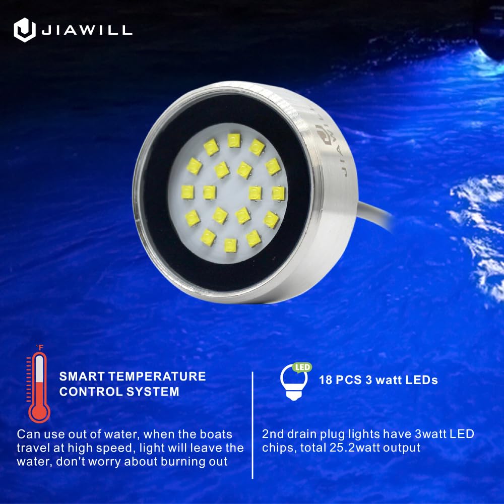 Snapklik.com : Boat Drain Plug Light Smart Control System Use Out Of ...
