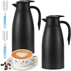Amazon.com: 70 oz Thermal Coffee Carafe, Updated Insulated Stainless Steel Coffee Carafes for ...