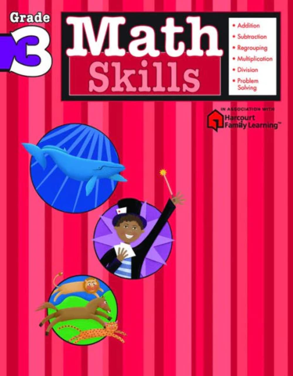 Math Skills: Grade 3 (Flash Kids Harcourt Family Learning): Flash Kids ...