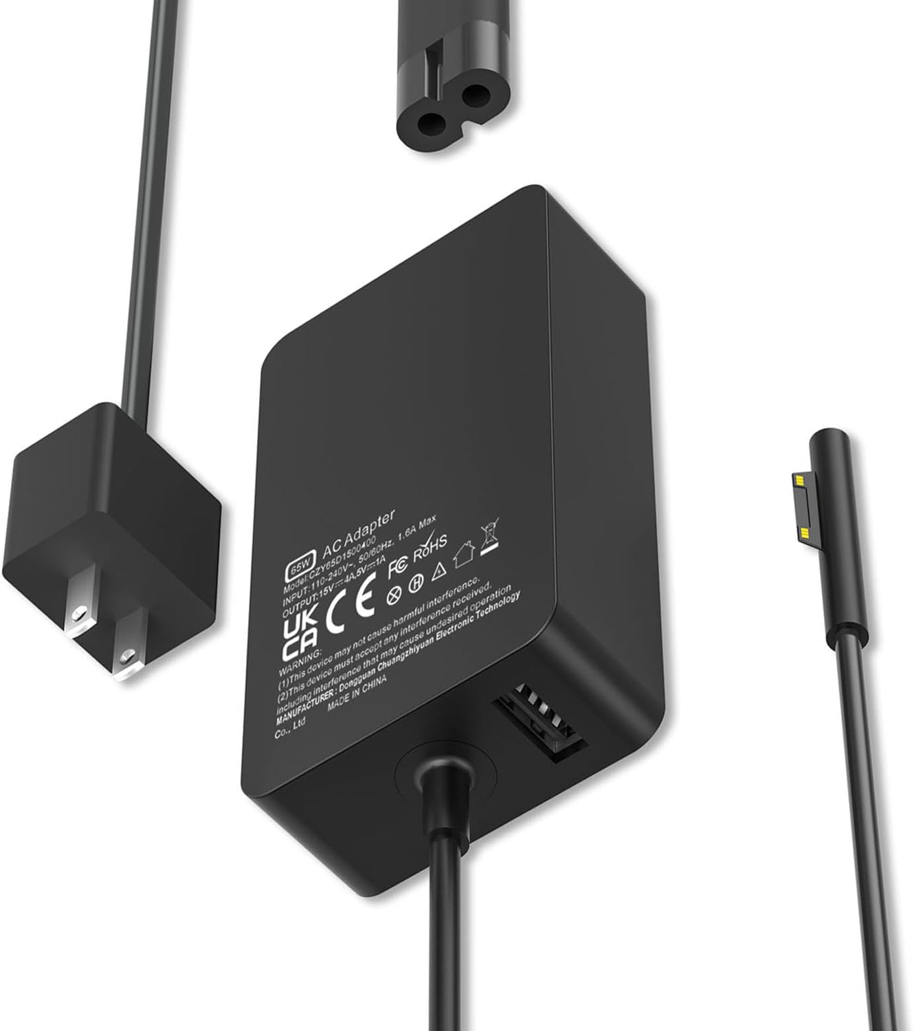 Amazon.com: [Upgraded Version] 65W Fast Charging for Microsoft Surface ...