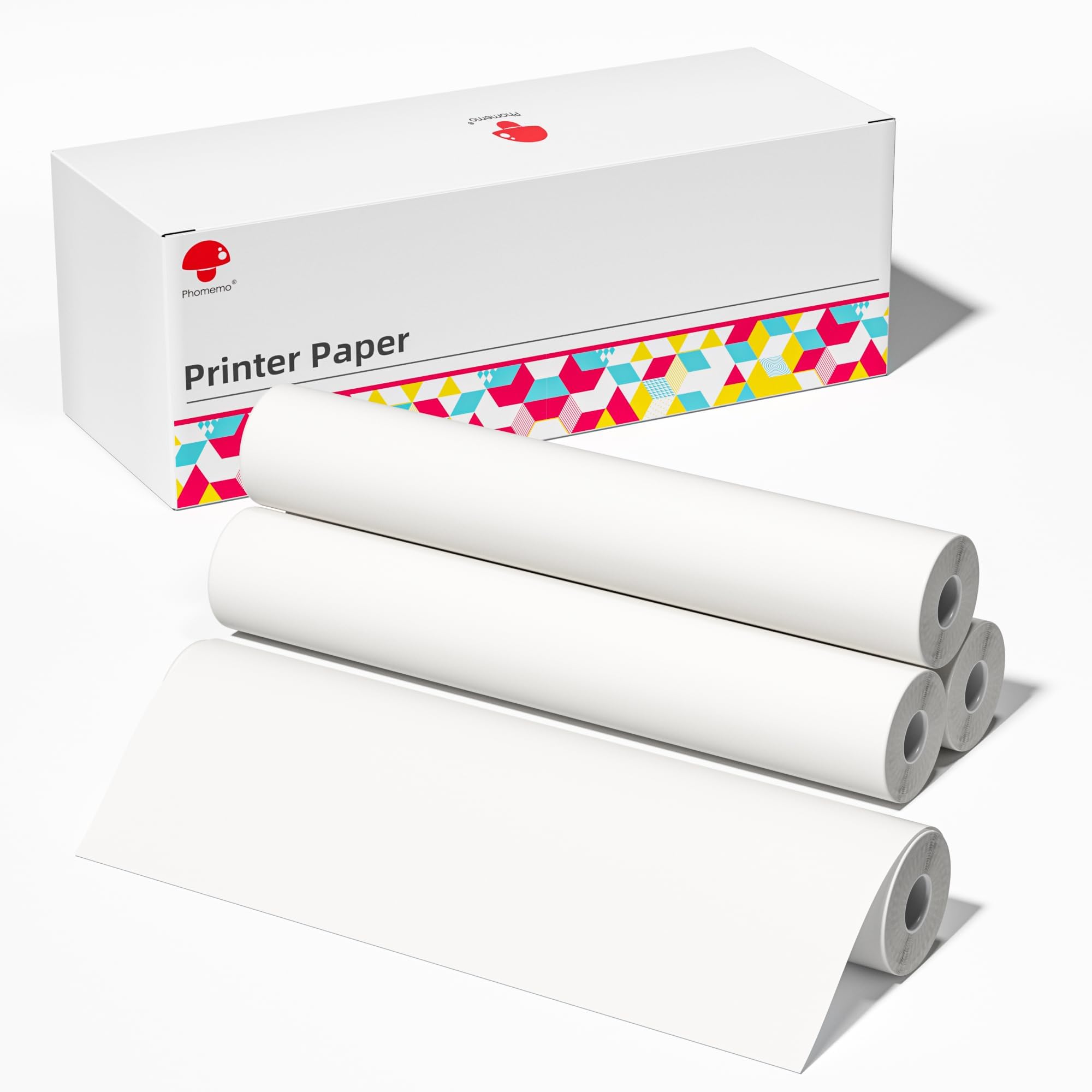 Phomemo US Letter Thermal Paper 4 Rolls, Size 8.5"x 11", Supports ...