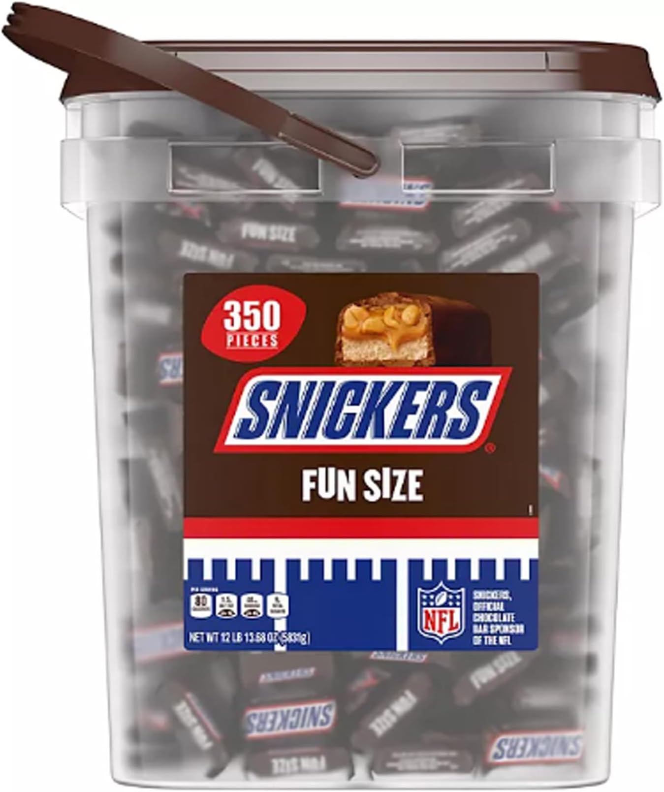 Amazon.com : Snickers Fun Size Halloween Chocolate Candy Bars Bucket ...