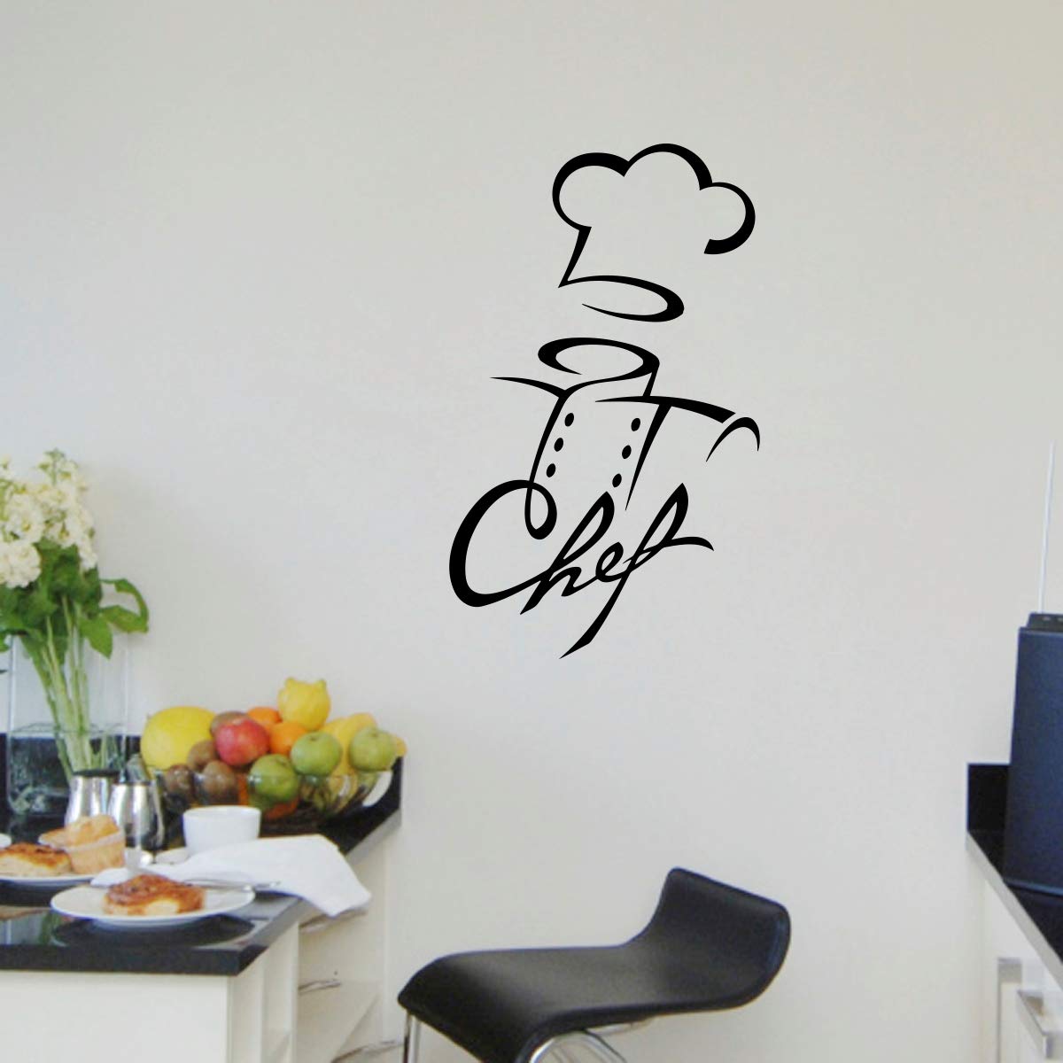 Buy Decor Villa Logo Shef Kitchen Wall Sticker (23 x 38) Inch Online at ...