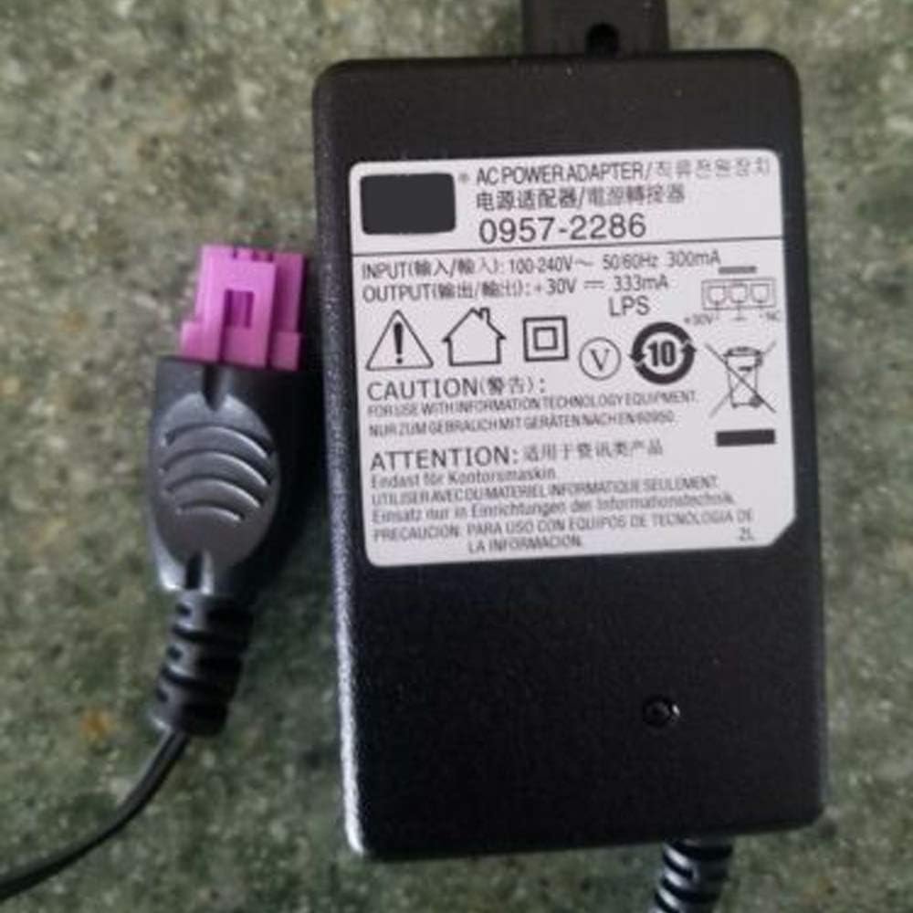 Genuine for HP 0957-2286 3-Pin AC Adapter Power Supply 30V 333mA OEM ...