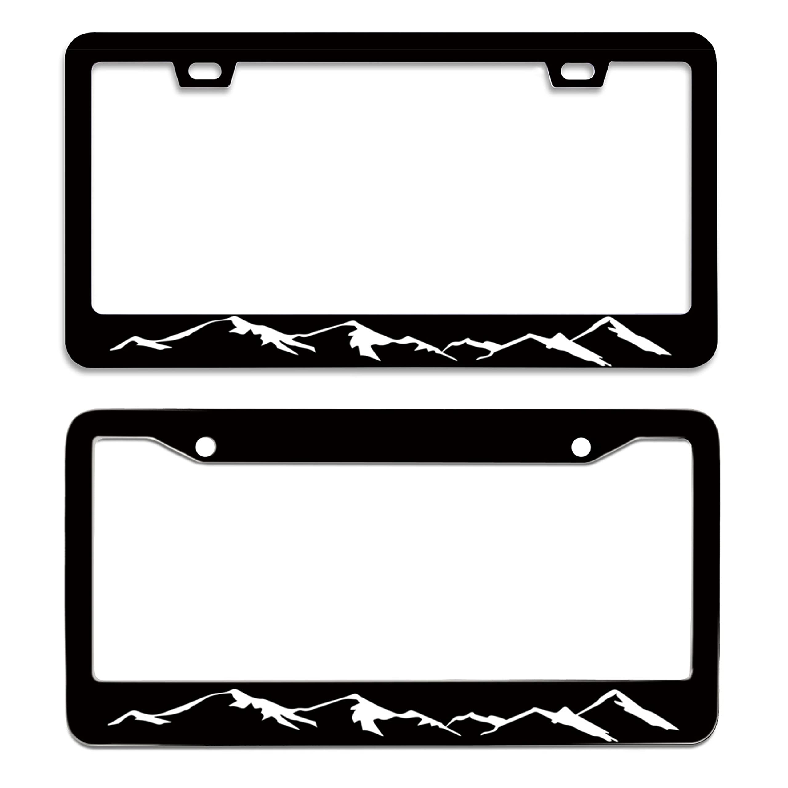 Amazon.com: Mountains License Plate Frame Bundle : Automotive