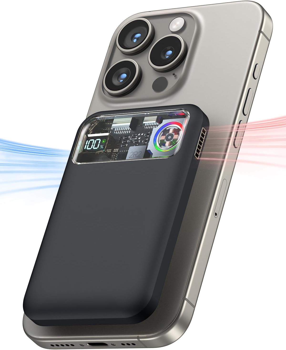 Amazon.com: sharge ICEMAG 2 MagSafe Power Bank, 15W Qi2 Magnetic ...