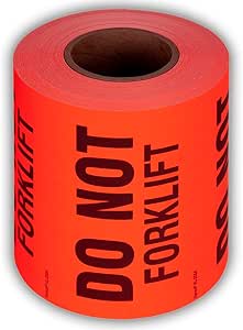 Amazon.com: Kenco 3" X 5" Do not Forklift Fluorescent Shipping Label ...