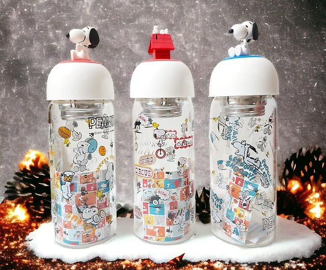 MPS MY PARTY SUPPLIERS 1 Pcs Snoopy Snoopy doll glass cup portable ...