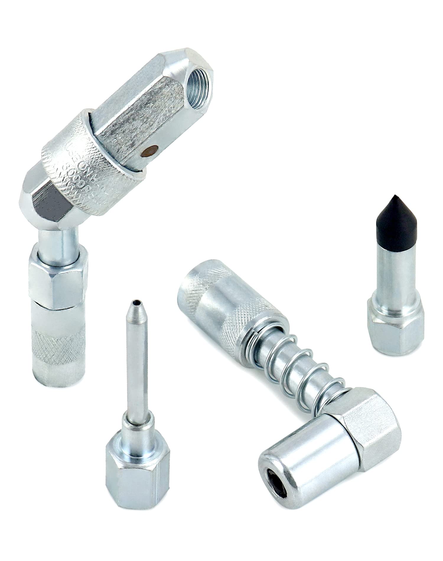 Line Fittings Grease Gun Accessory Set 12 Piece, Grease Coupler Kit And ...