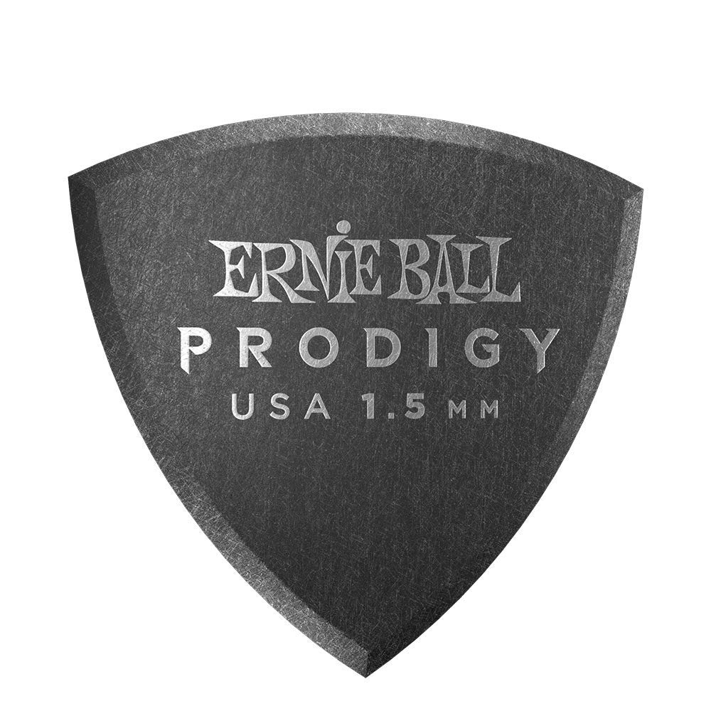 Amazon.com: Ernie Ball Prodigy Guitar Picks, Shield, Black 1.5mm, 6 ...