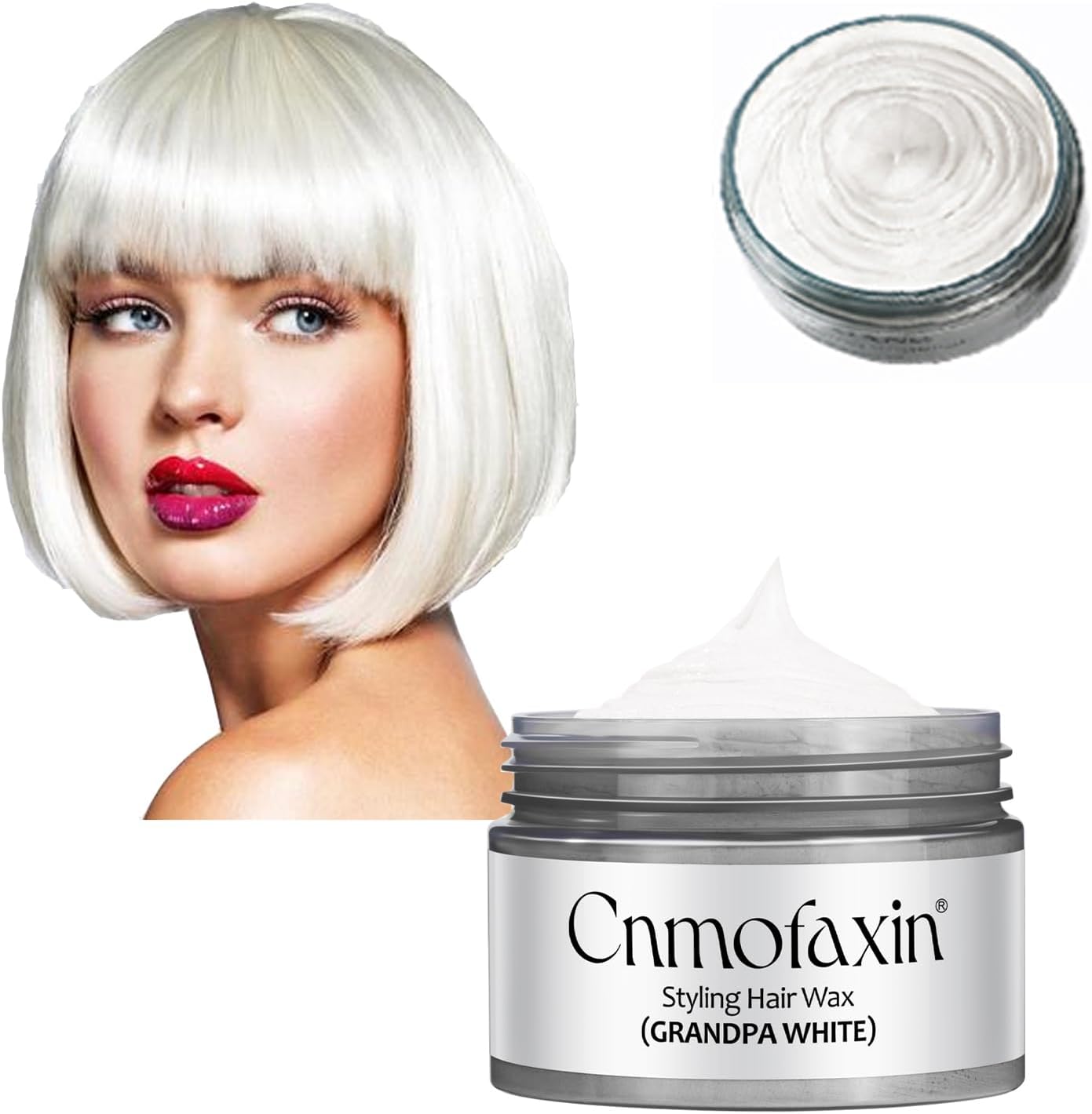 Amazon.com: JVR Temporary Silver Gray Hair Color Wax for Women Men ...