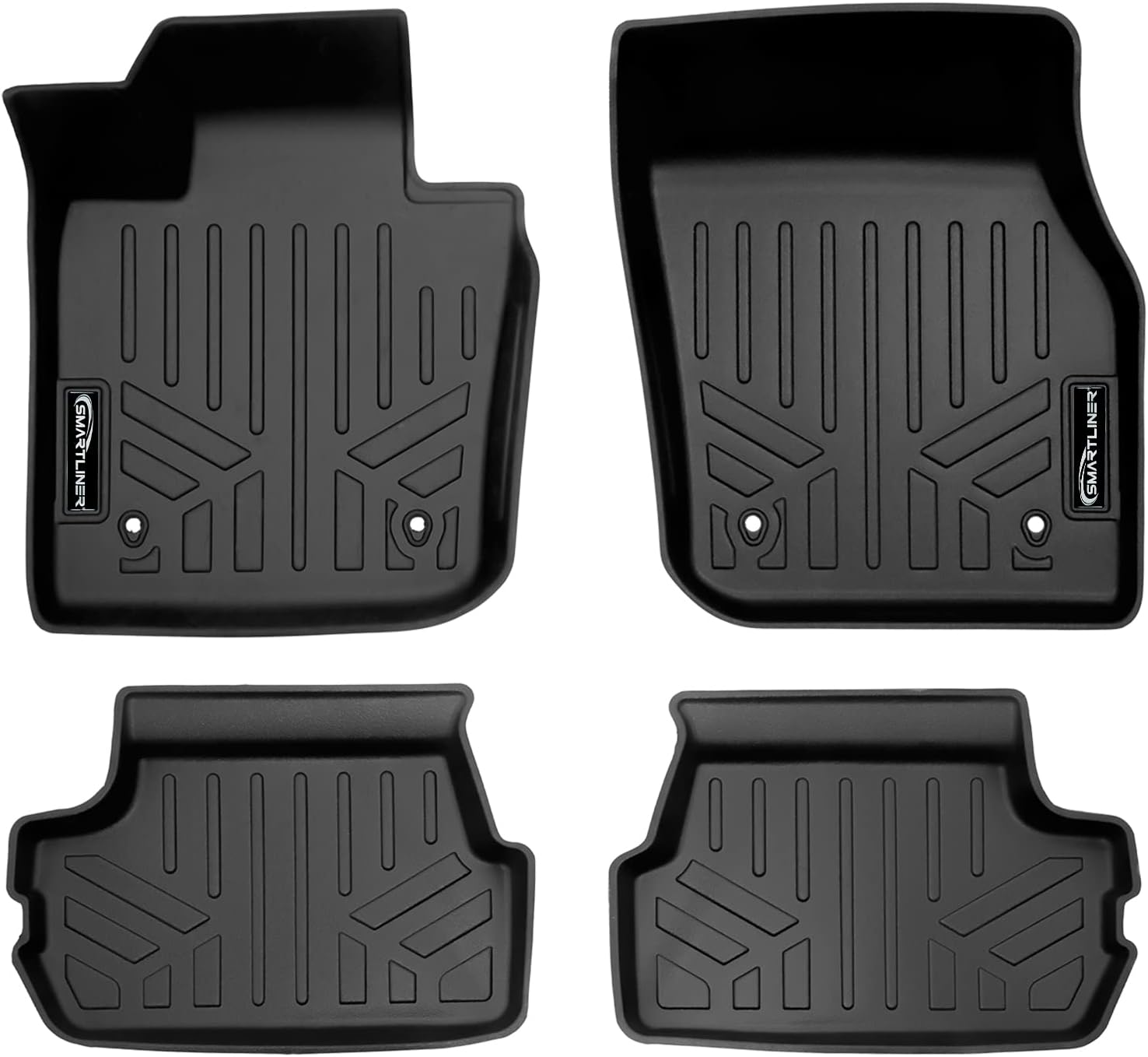 Amazon.com: SMARTLINER Custom Fit All Weather 2 Row Floor Mat Liner Set ...