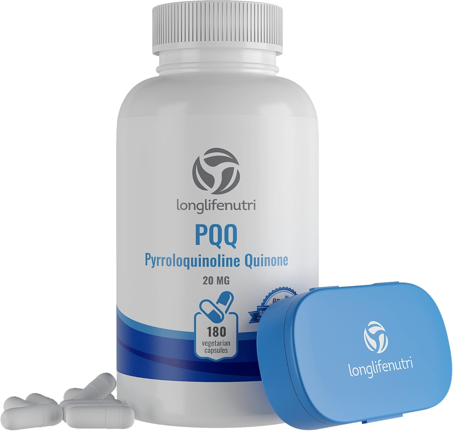 Amazon.com: LongLifeNutri High Purity PQQ Supplement - 180 Caps - PQQ 20mg - Mitochondrial ...