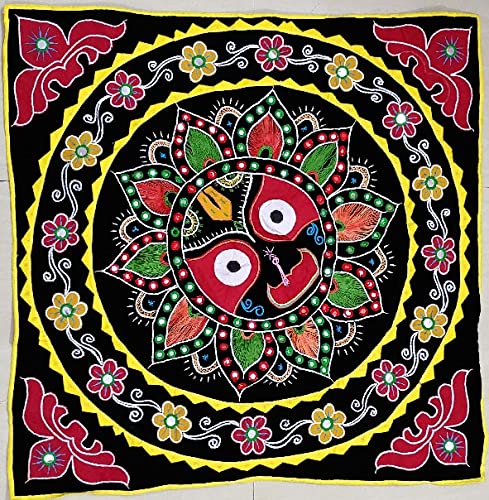 Shree Jagannath Multicolor Chandua (75 x 75 cm) Pipili Chandua_301 ...