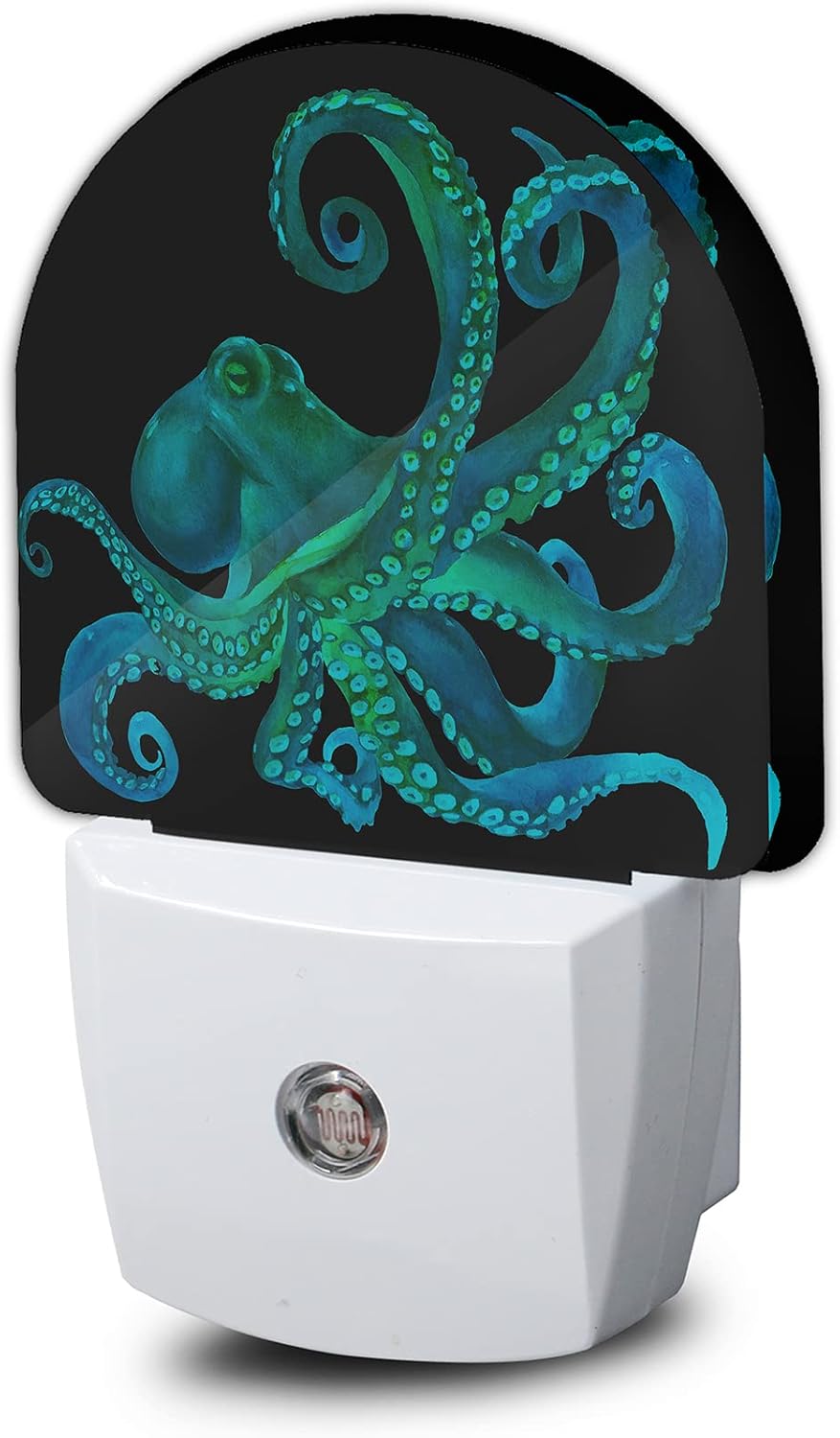 AOWULA Green Octopus Night Light,Fish Sea Life Plug-in Wall Led Night ...