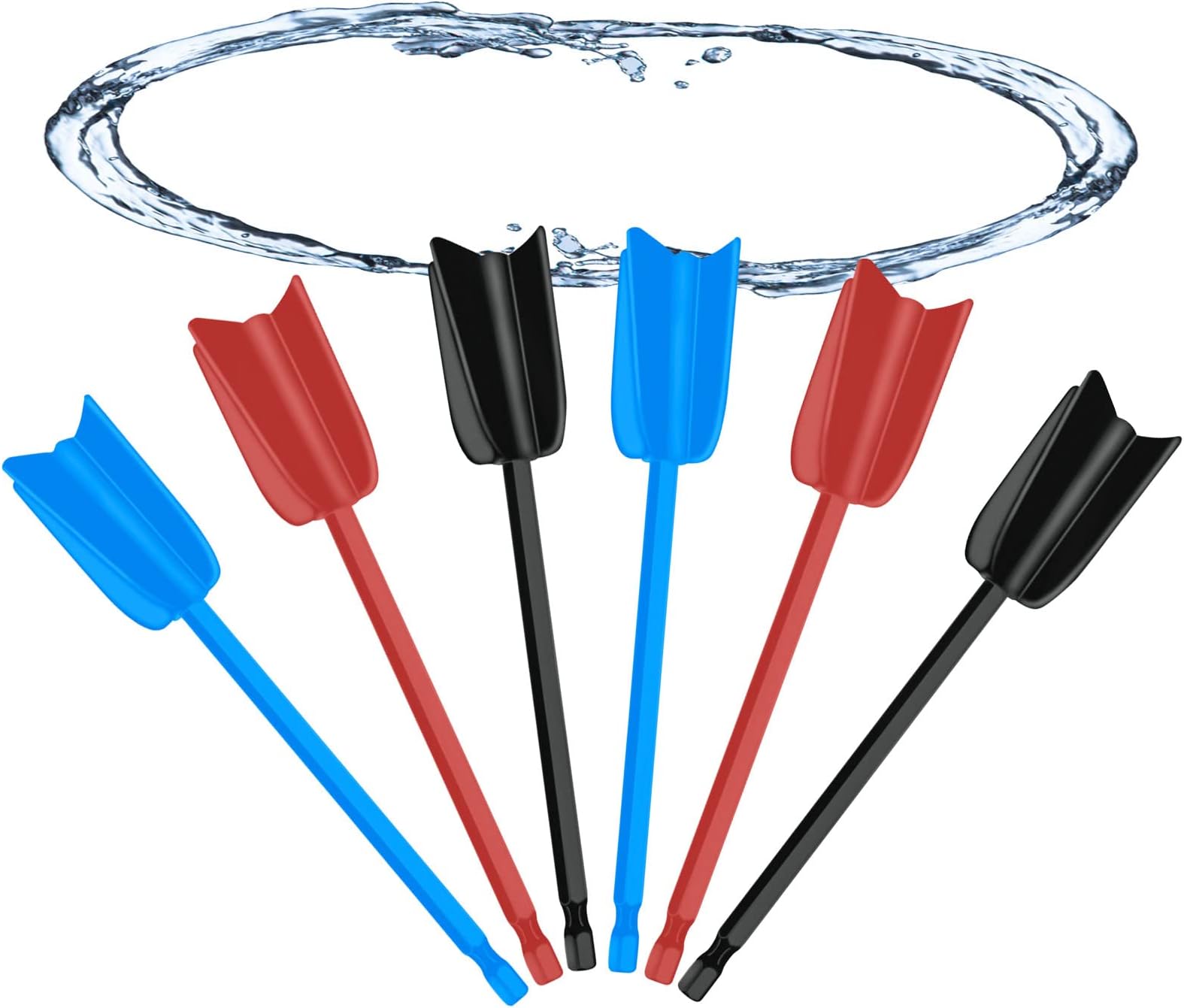 Resin Mixer Paddles, Suzzam 6 Pcs Epoxy Mixer Paddles Paint Stirrer ...