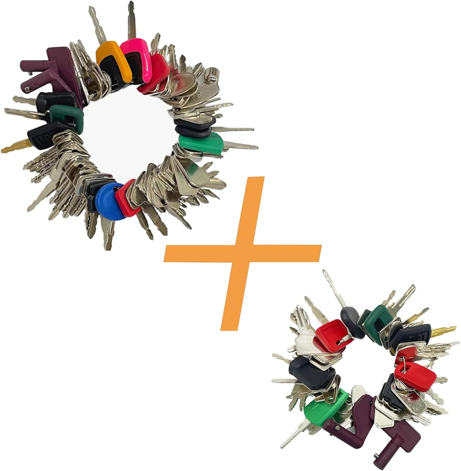 Amazon.com: WAH YUE HING 75PCS and 39PCS Heavy Equipment Keys Master ...