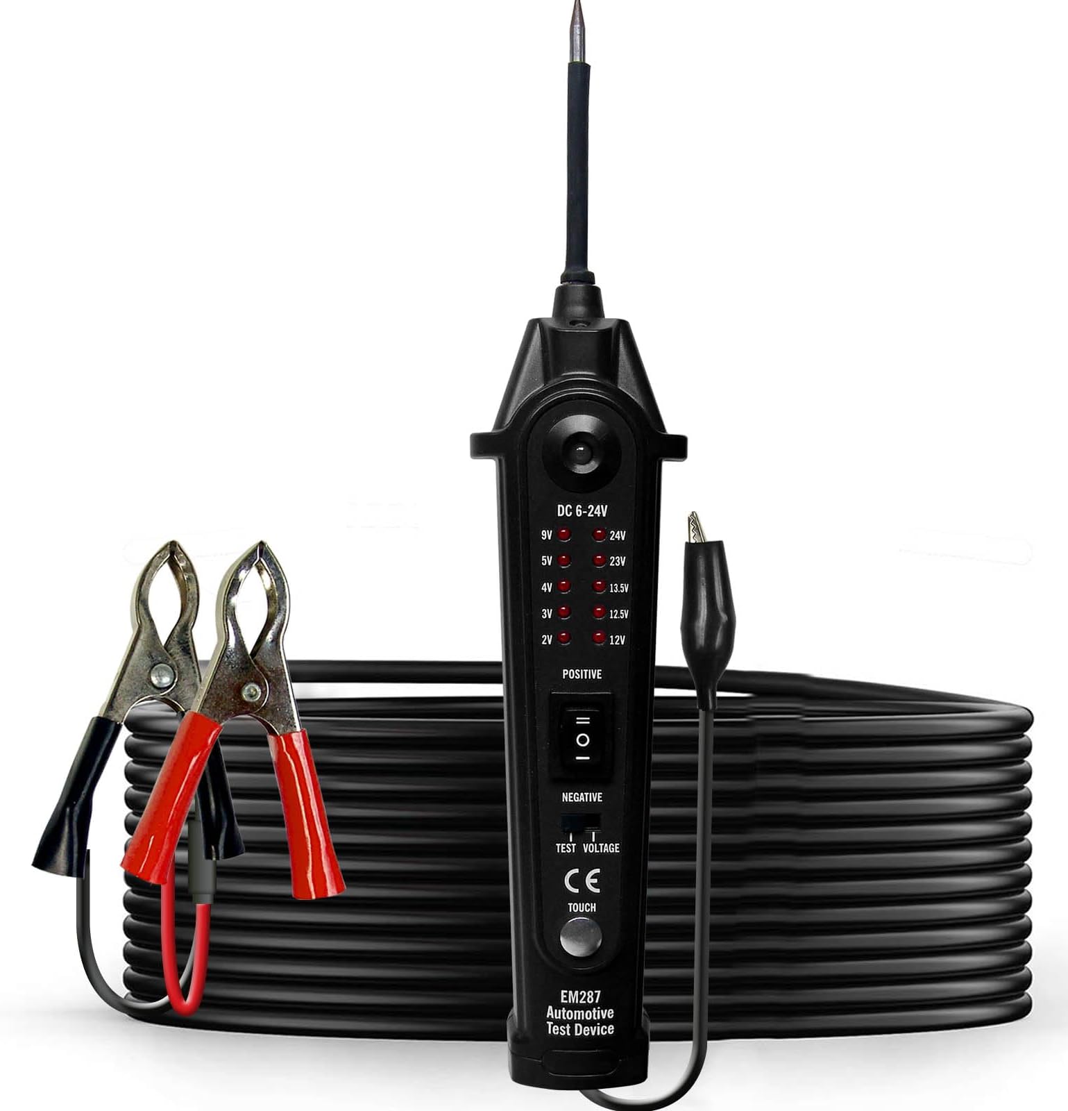 allsun Automotive Electrical Circuit Tester Probe 2-24V DC Pen Vehicle ...