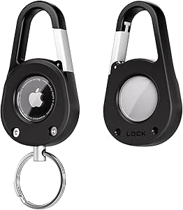 Amazon.com: meiyasy Case for Airtag Keychain with Carabiner, Upgrade ...