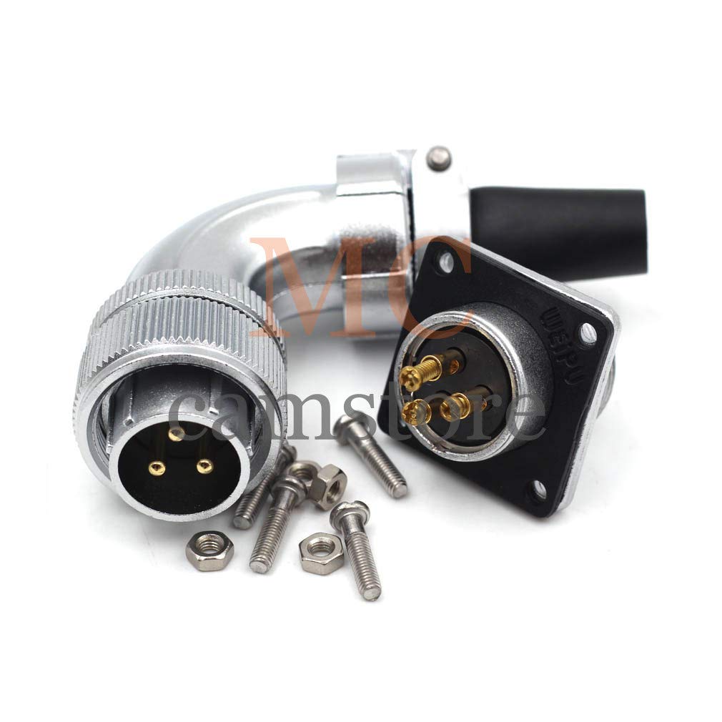 WEIPU WS20, TS+Z, Welding Free Power Connector Plug Socket, Rated Current 25A, Electrical ...