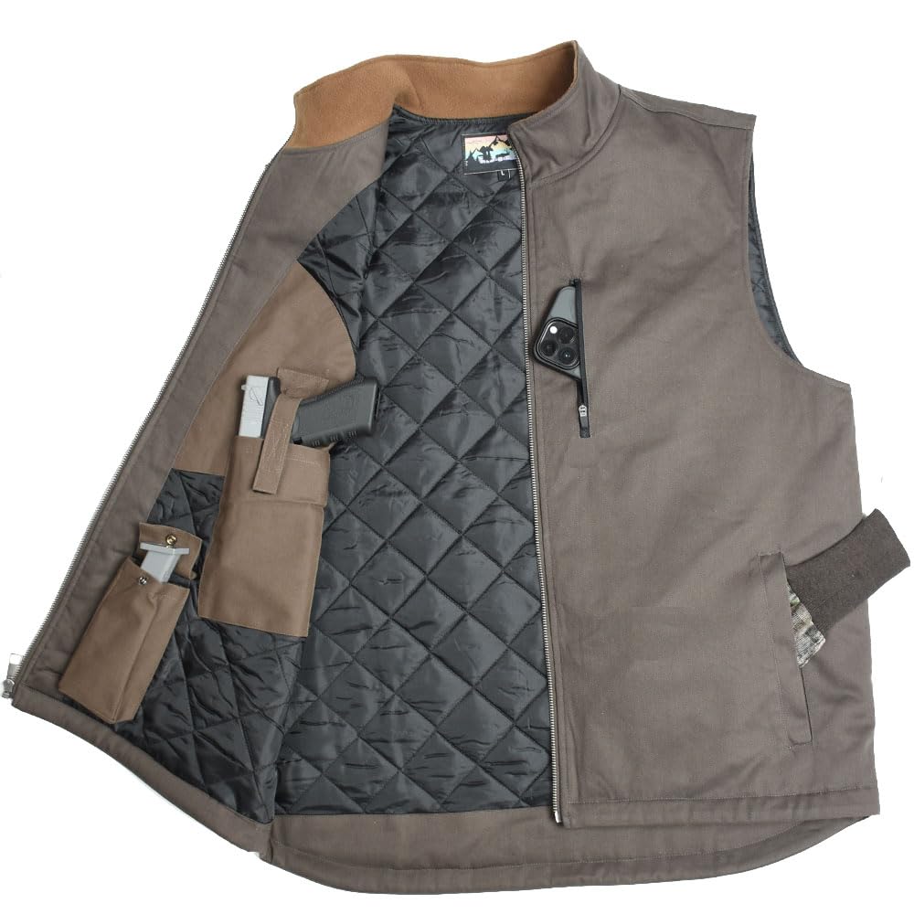 Amazon.com: EDTREK Men's Concealed Carry Vest With Two Holster Inside ...
