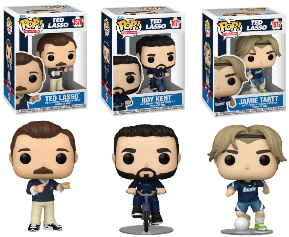 Amazon.com: Funko Ted Lasso Pop! Complete Set (3) : Funko: Toys & Games
