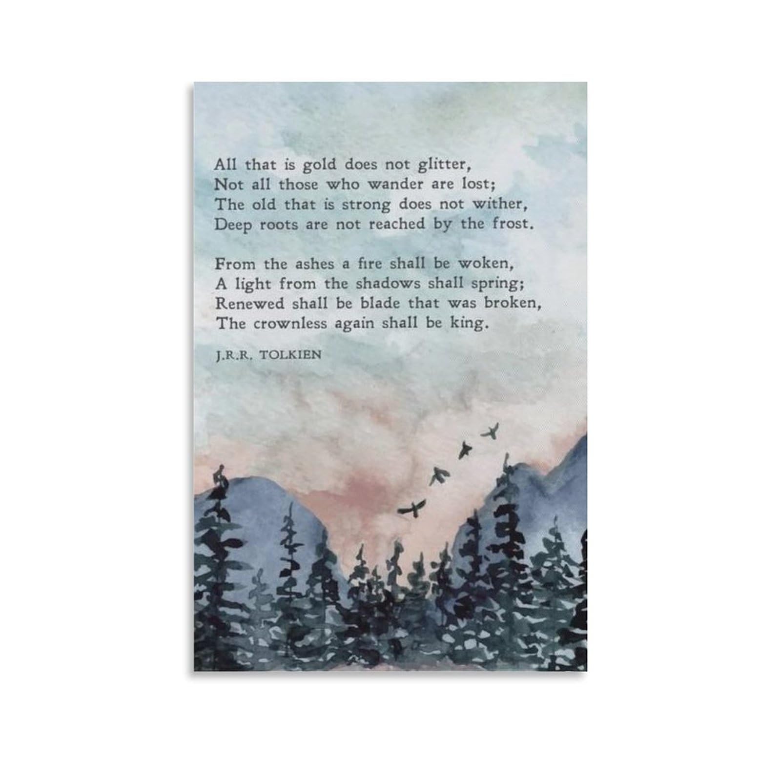 Amazon.com: JINGQEI Tolkien Quote Not All Those Who Wander Are Lost ...