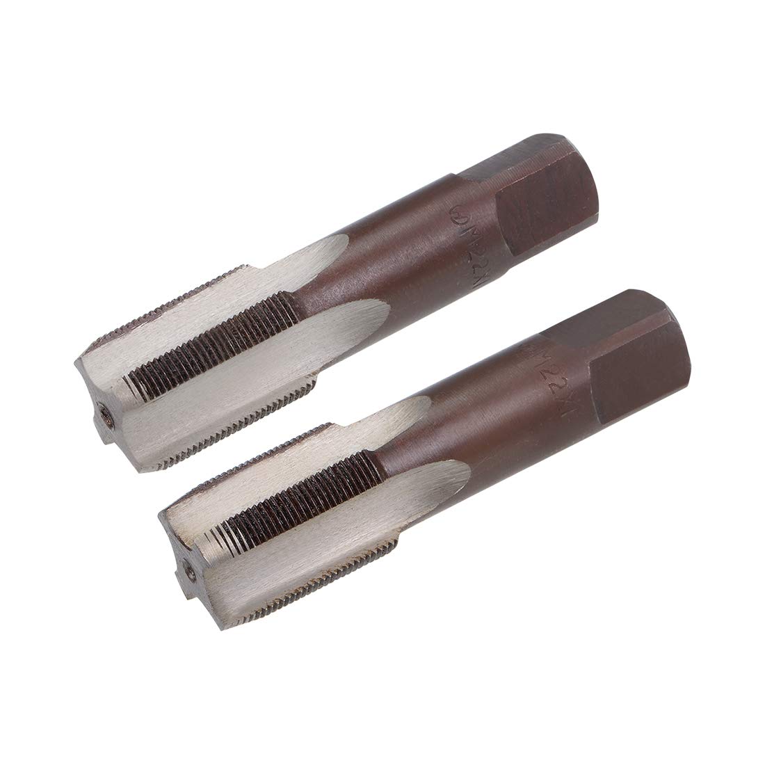 sourcing map Metric Hand Tap M22 Thread 1 Pitch 4 Straight Flutes H2 ...