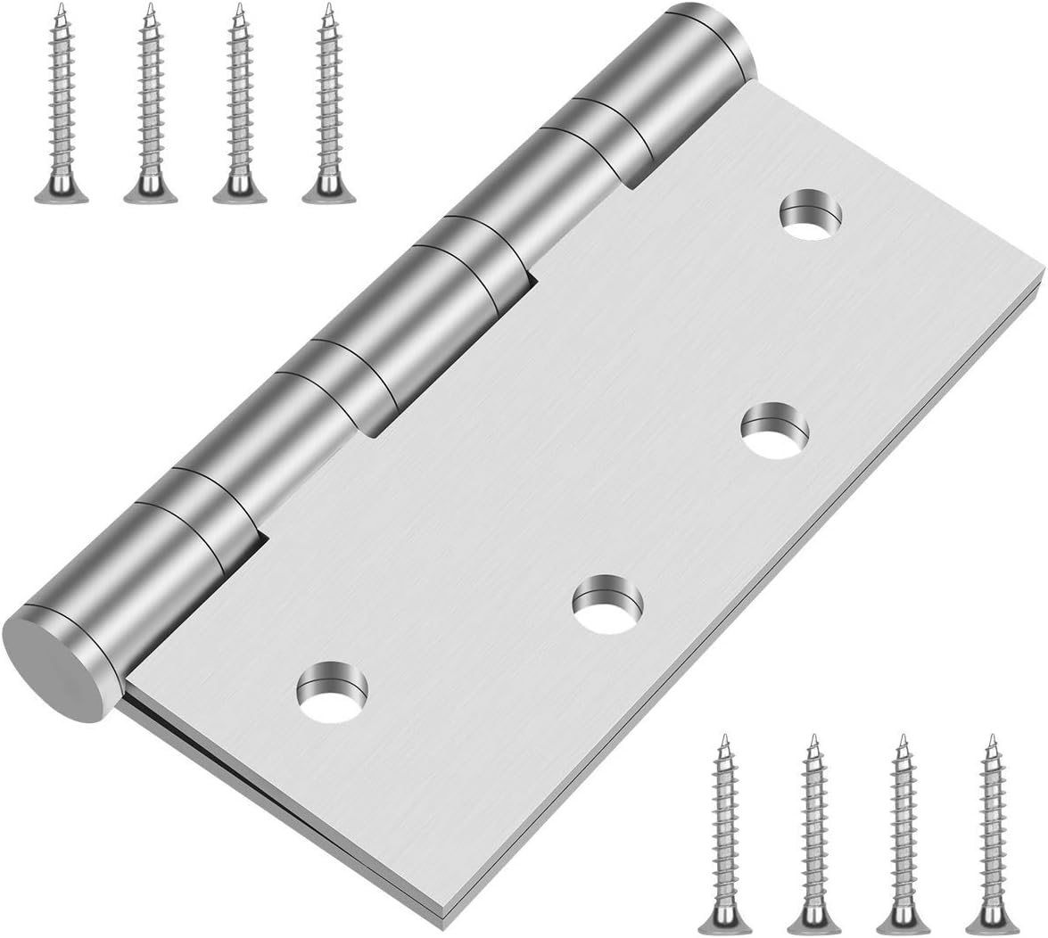 Hommyzone Heavy Duty Hinges,304 Stainless Steel Door Hinges 4-1/2 Inch ...