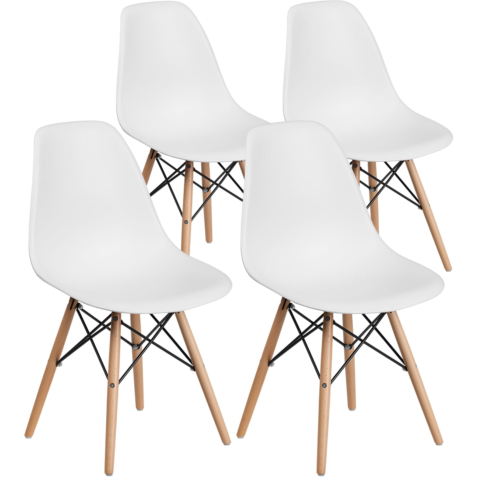 Amazon.com - Hesham Assembled Modern Style Dining Chair, Mid Century ...
