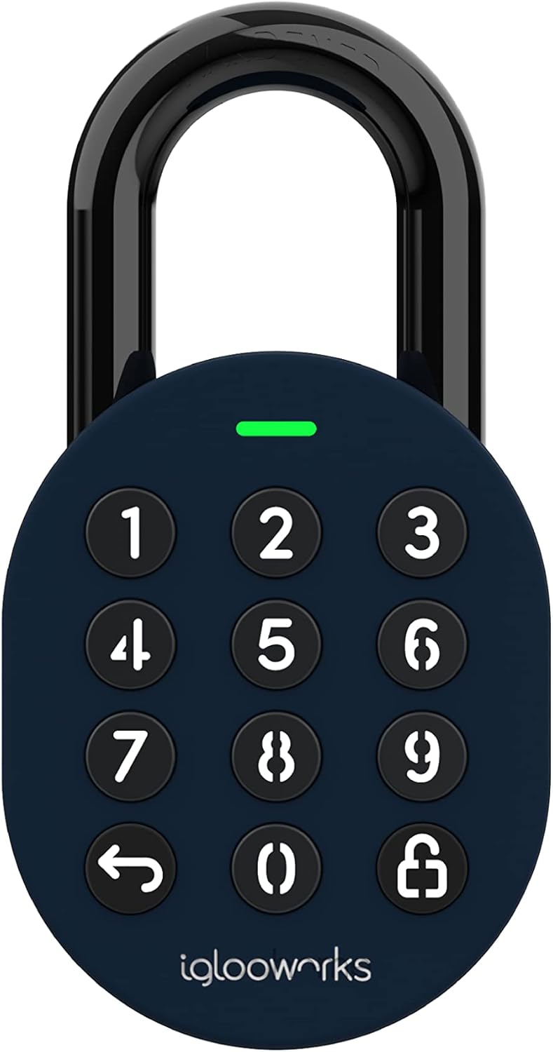 igloohome Smart Padlock E with Silicone Cover Kit (New!) for Indoor Use ...