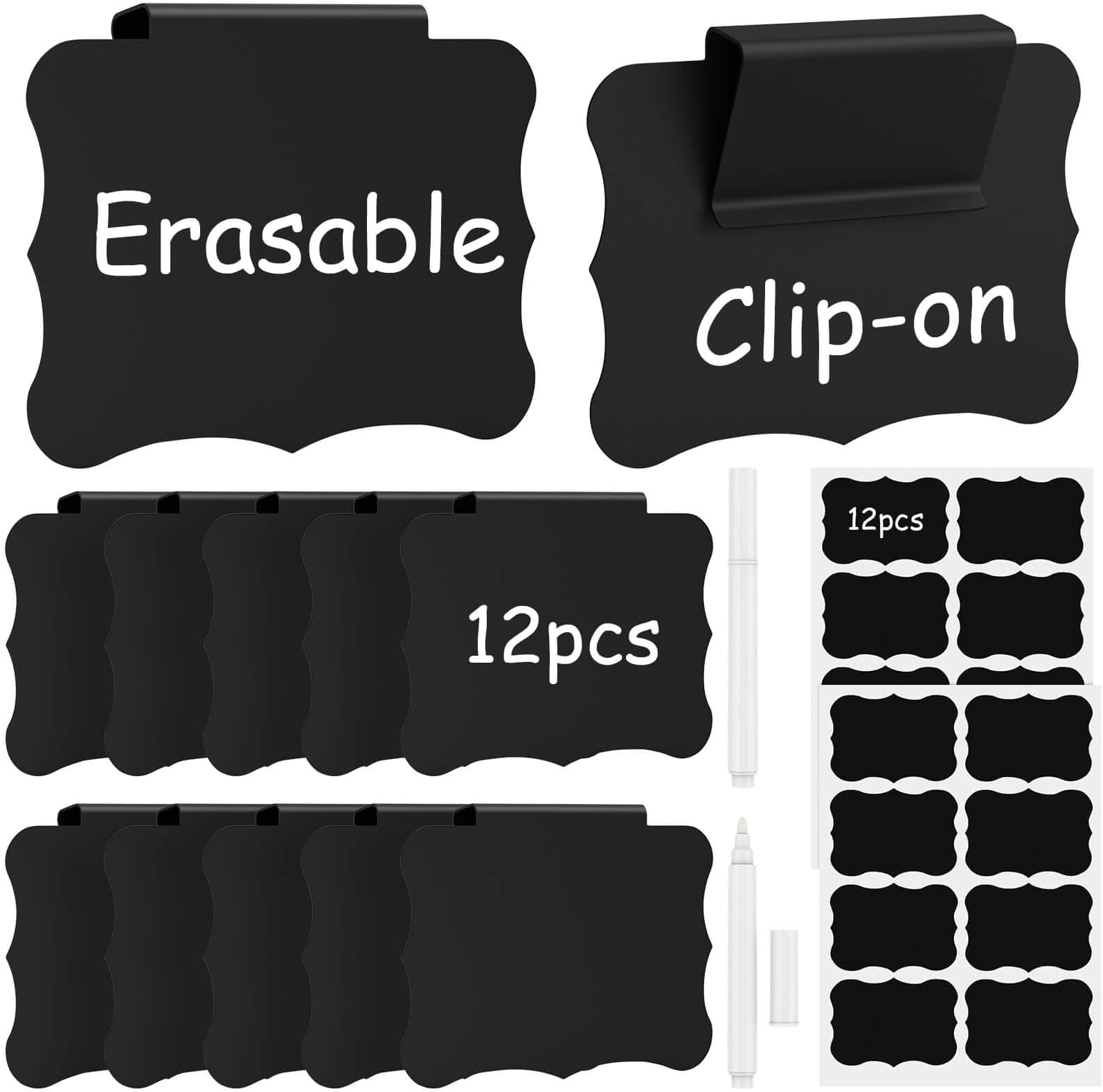 Amazon.com : Basket Labels Clip Set,Plastic Basket Bin Label Clip on ...