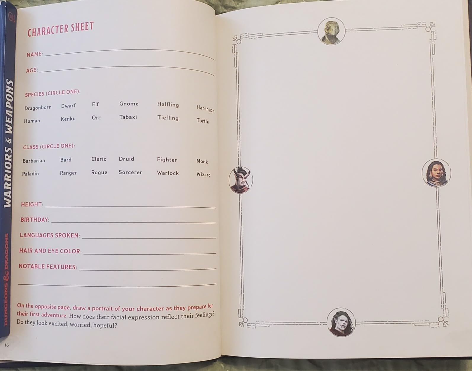 Characters & Quests (Dungeons & Dragons): A Young Adventurer's Workbook ...