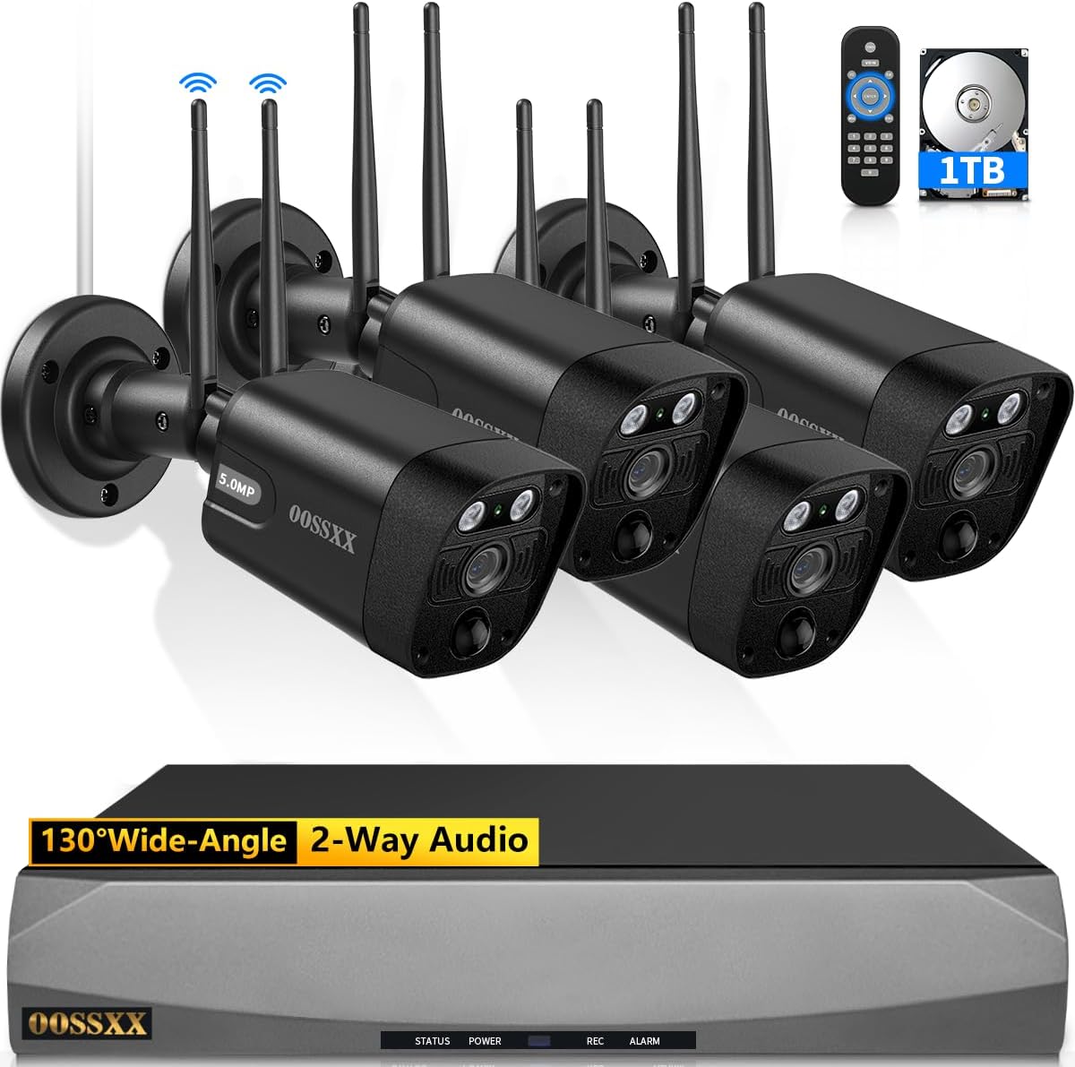 Amazon.com : Wireless Security Camera System, 10CH 5MP NVR with 4 3MP ...