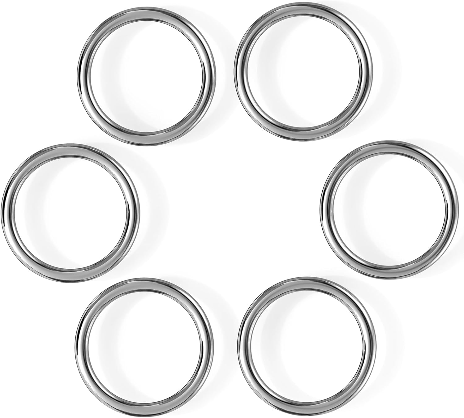 Amazon.com: BEYOURD 1 1 3/4 inch Metal O Rings, Stainless Steel Round ...
