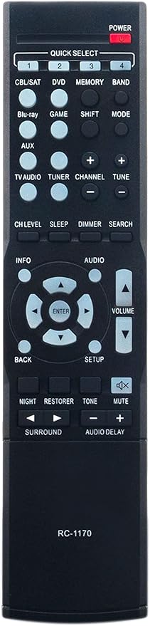 Amazon.com: AULCMEET RC-1170 Replacement Remote Control Compatible with ...