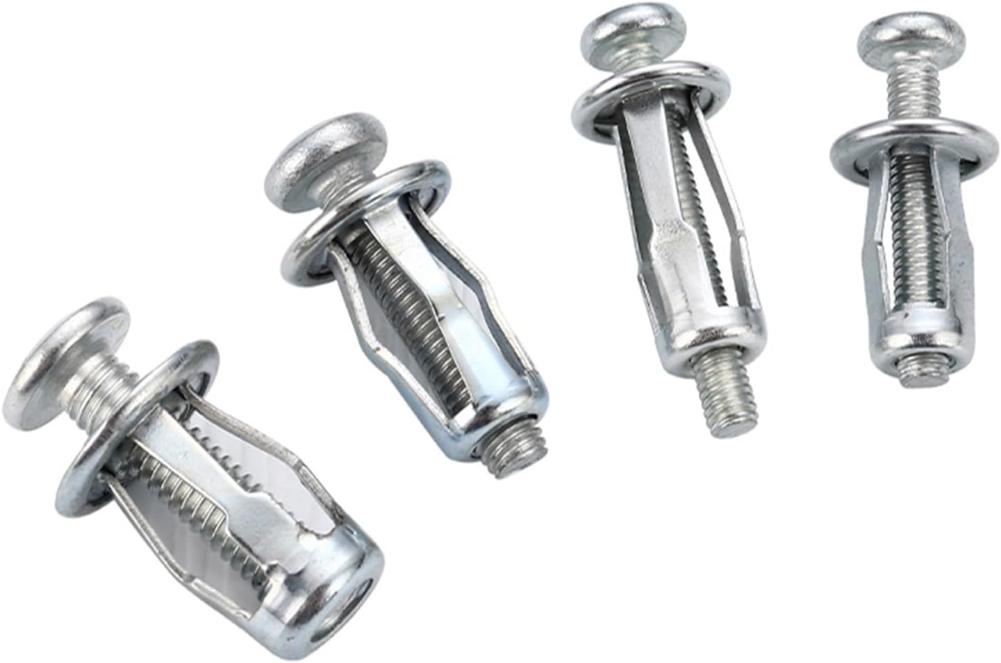 Amazon.com: CLENEA 15 件花瓣鉚釘鎖緊螺帽,附螺絲固定車牌,適用於汽車螺絲鐵皮汽車金屬螺絲千斤頂螺母空心牆(尺寸:15 件 M4) : 工業與科學