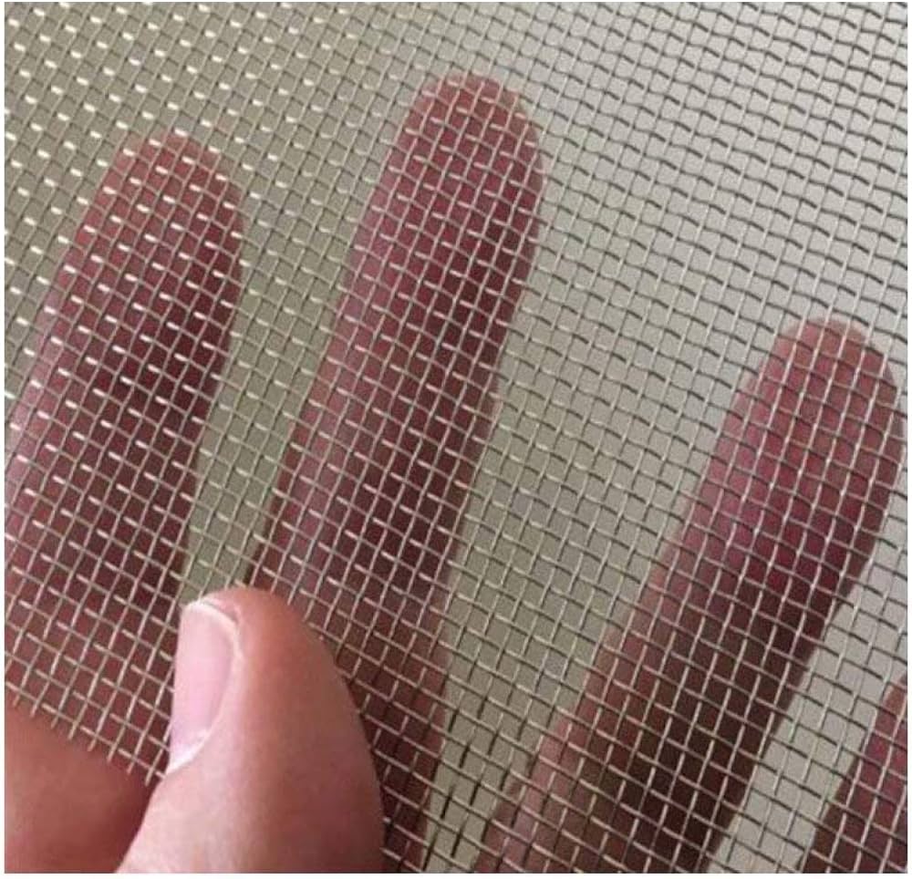 Muzata Stainless Steel Woven Wire Mesh Metal Security Guard Garden