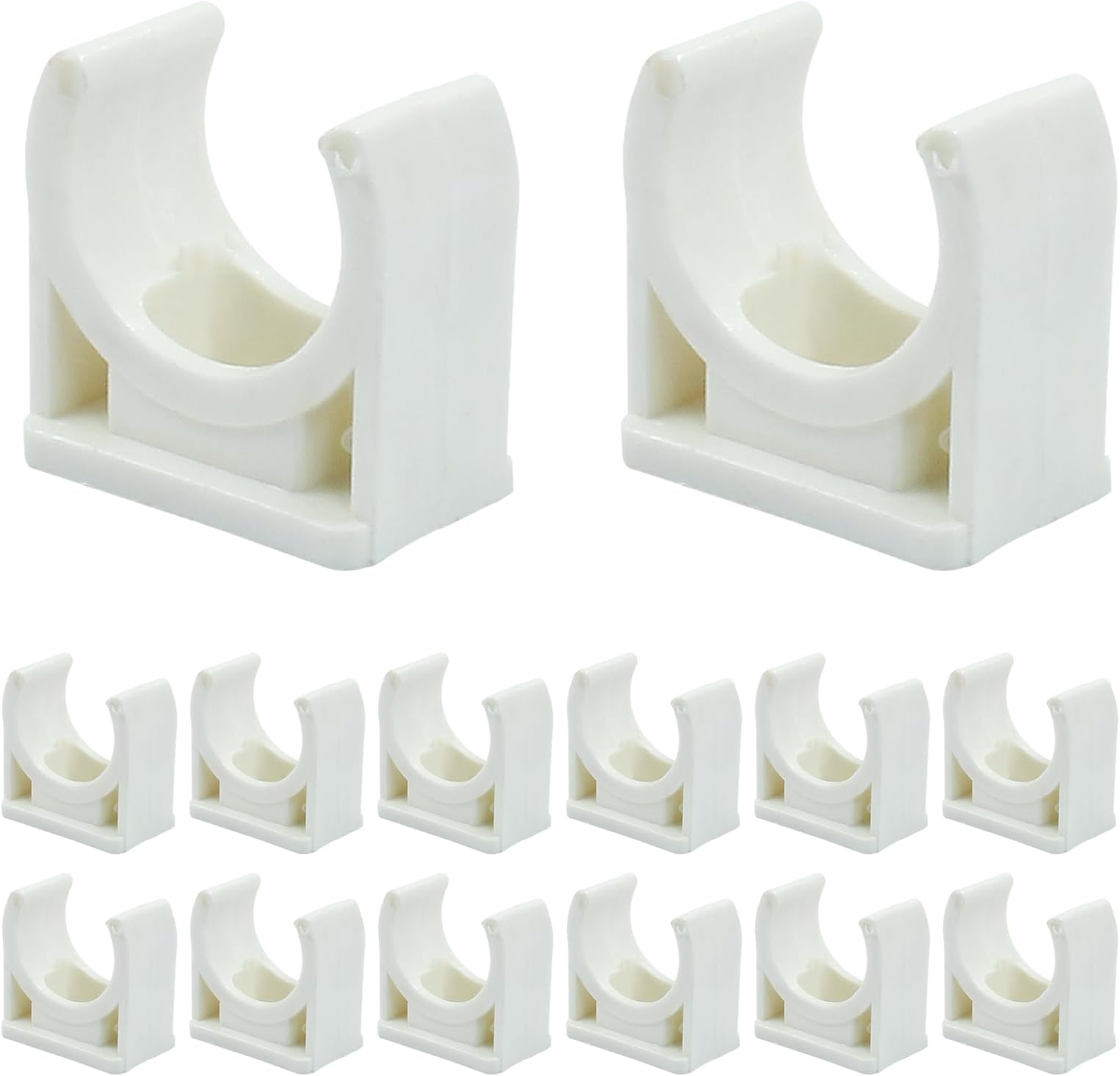 PHITUODA 100pcs PVC Water Pipe Clips, 16mm(ID) U-Shaped Water Pipe ...