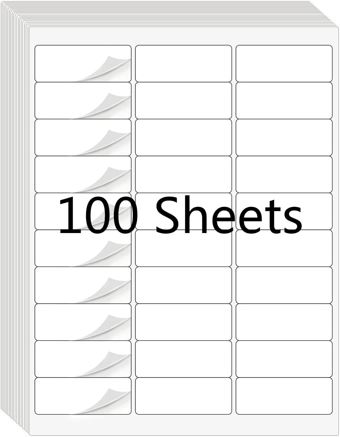 Amazon.com : 30 UP Labels 1" X 2-5/8" FBA Labels White Shipping Address ...