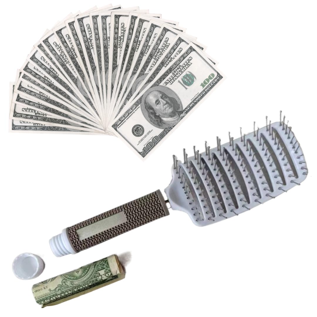 SECRET STASH Hair Brush Diversion Safe - Travel Hairbrush Safe for ...