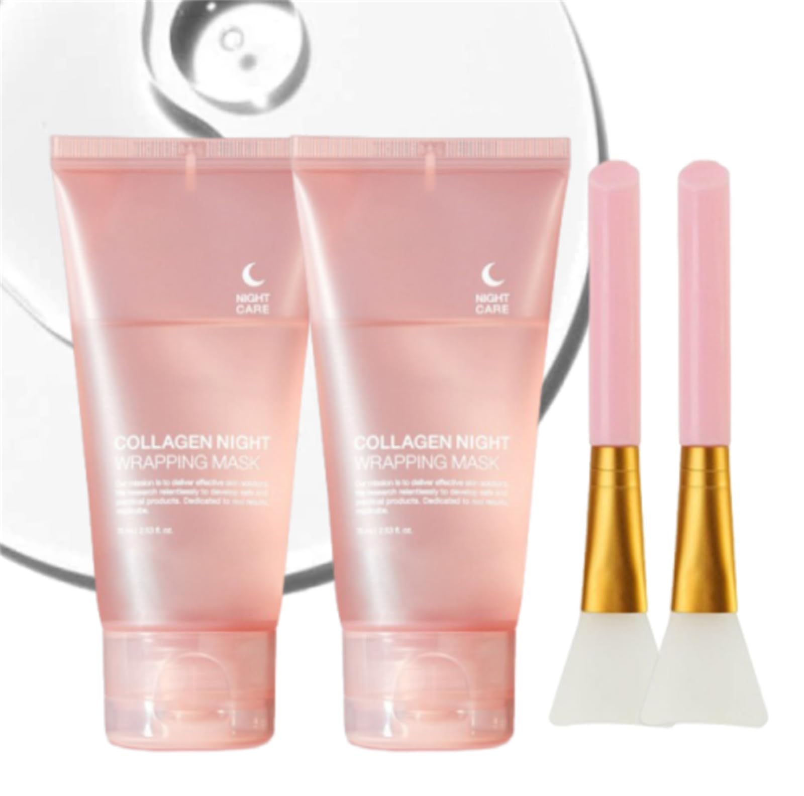 Amazon.com : WOPPOE QUIA Korean Face Mask, QUIA Collagen Night Wrapping ...