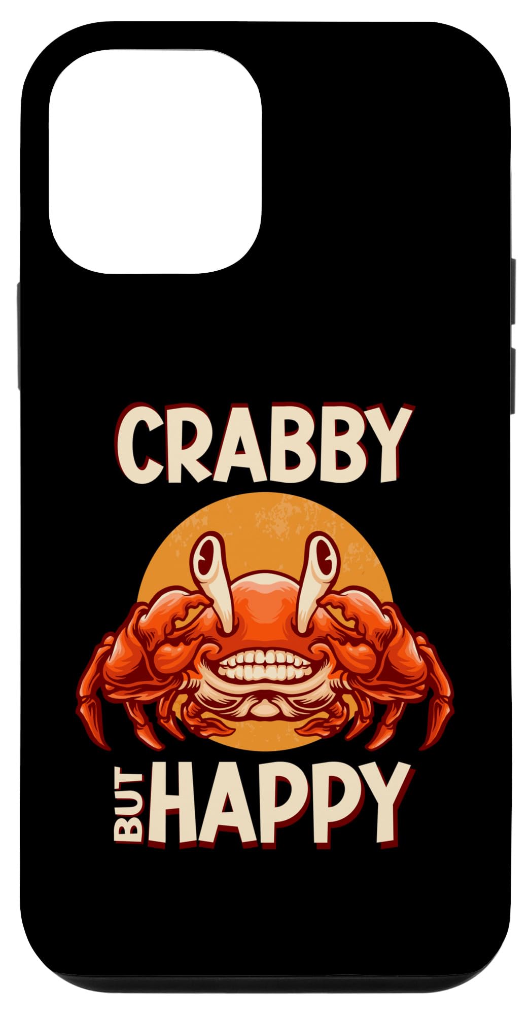 iPhone 12 mini Crab Eating Crabby But Happy Funny Crab Case - BigaMart