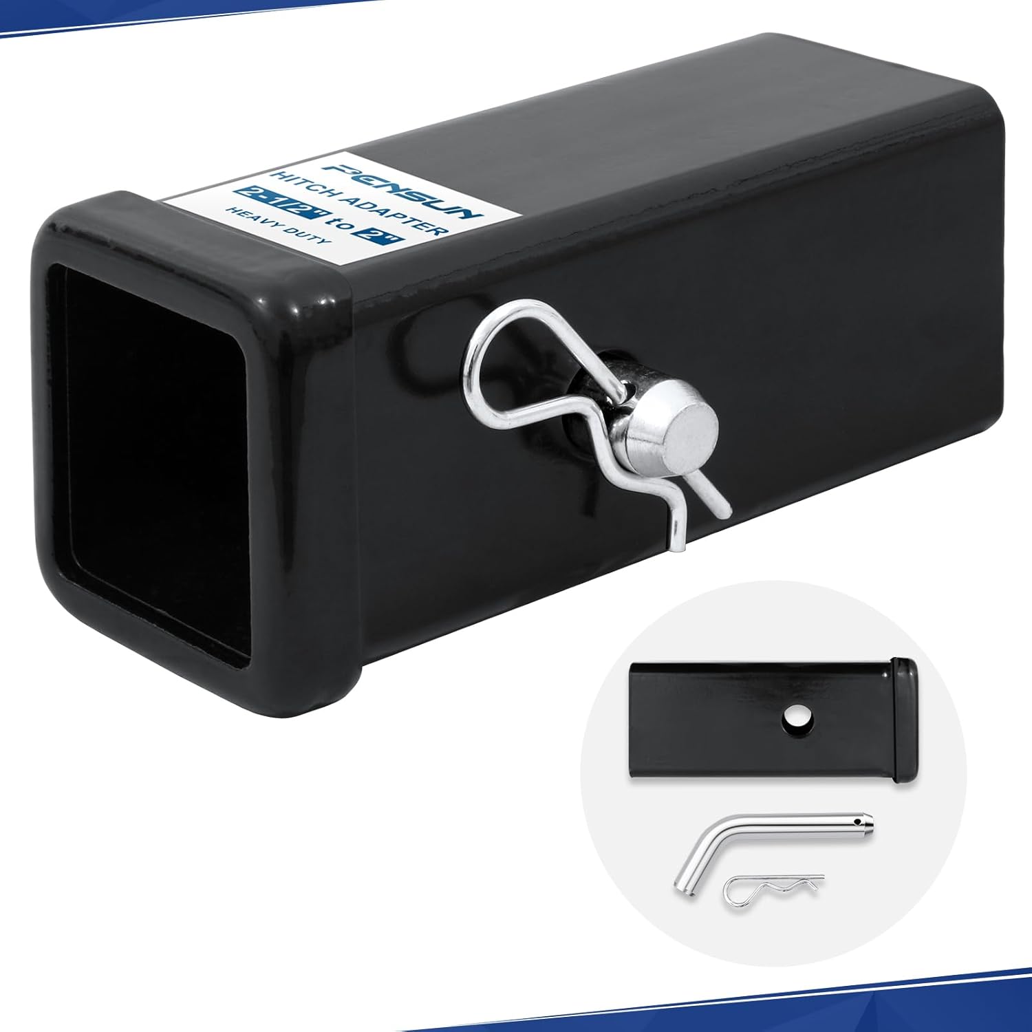 Amazon.com: PENSUN 2.5 to 2 Inch Trailer Hitch Receiver Tube with Hitch ...