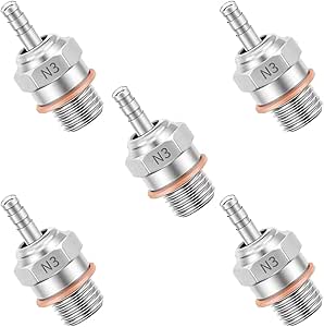 Amazon.com: Chanmoo 5Pcs Hot Glow Plugs No.3 N3#3 70117H Spark Nitro Engine Parts Replace OS for ...