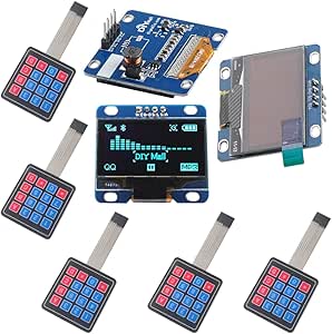 Amazon.com: DIYmalls 3pcs 1.3" OLED Display Module Blue + 5pcs 4x4 ...