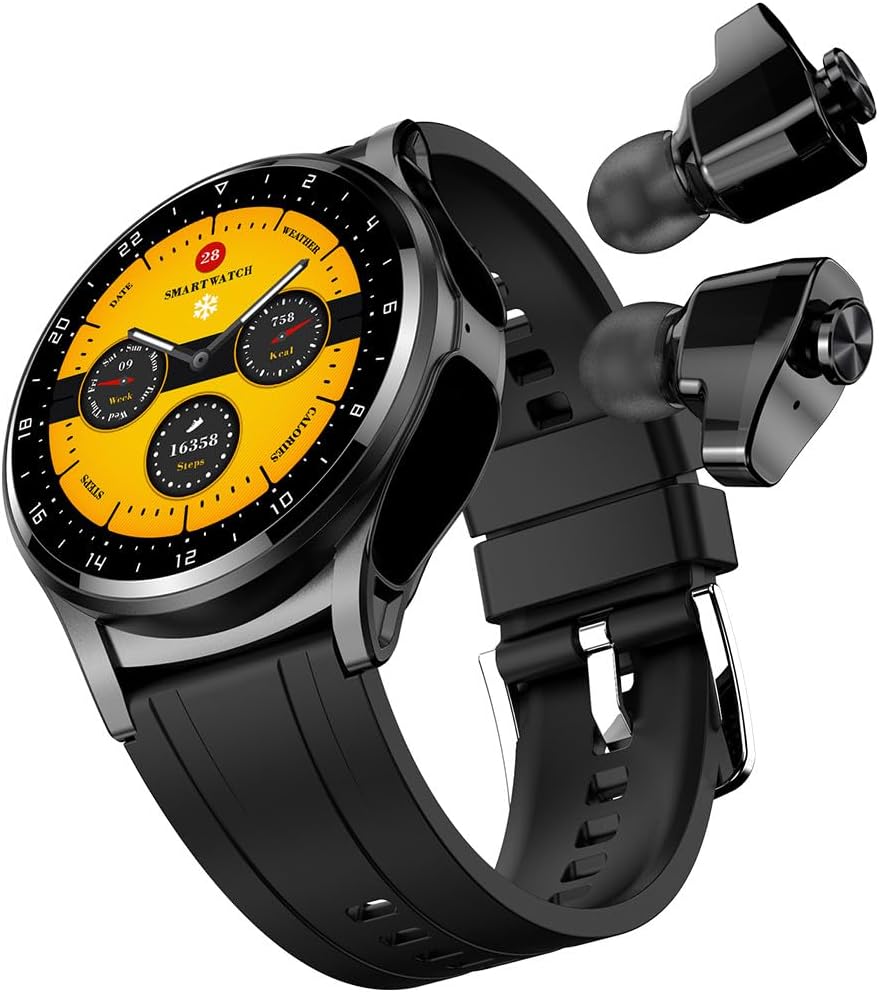 Amazon.com: Pyrrhionia Wireless Earbuds Smartwatch Bluetooth 5.0 TWS ...